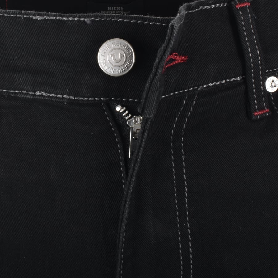 True Religion Ricky Straight Jeans Black | Mainline Menswear True Religion Ricky Straight Jeans Black | Mainline Menswear